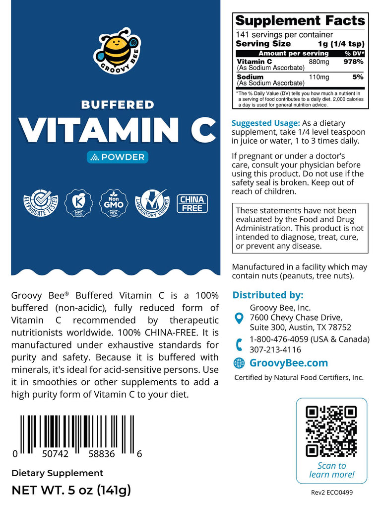 Buffered Vitamin C Powder 5 oz (141g) — Brighteon Store