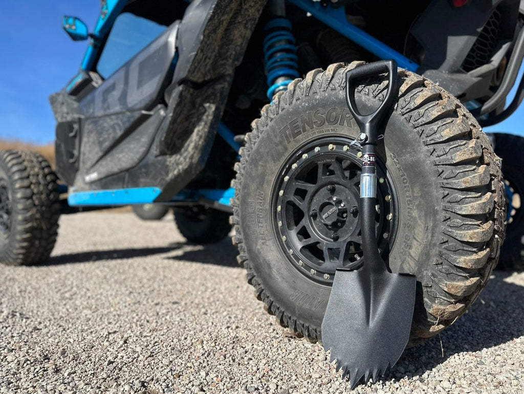 Krazy Beaver Mini Shovel with guard (Textured Black Head / Black Handl ...