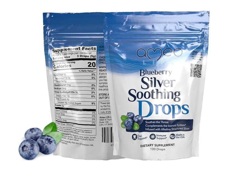 Soothing Silver Drops - Blueberry (100 Drops) — Brighteon Store