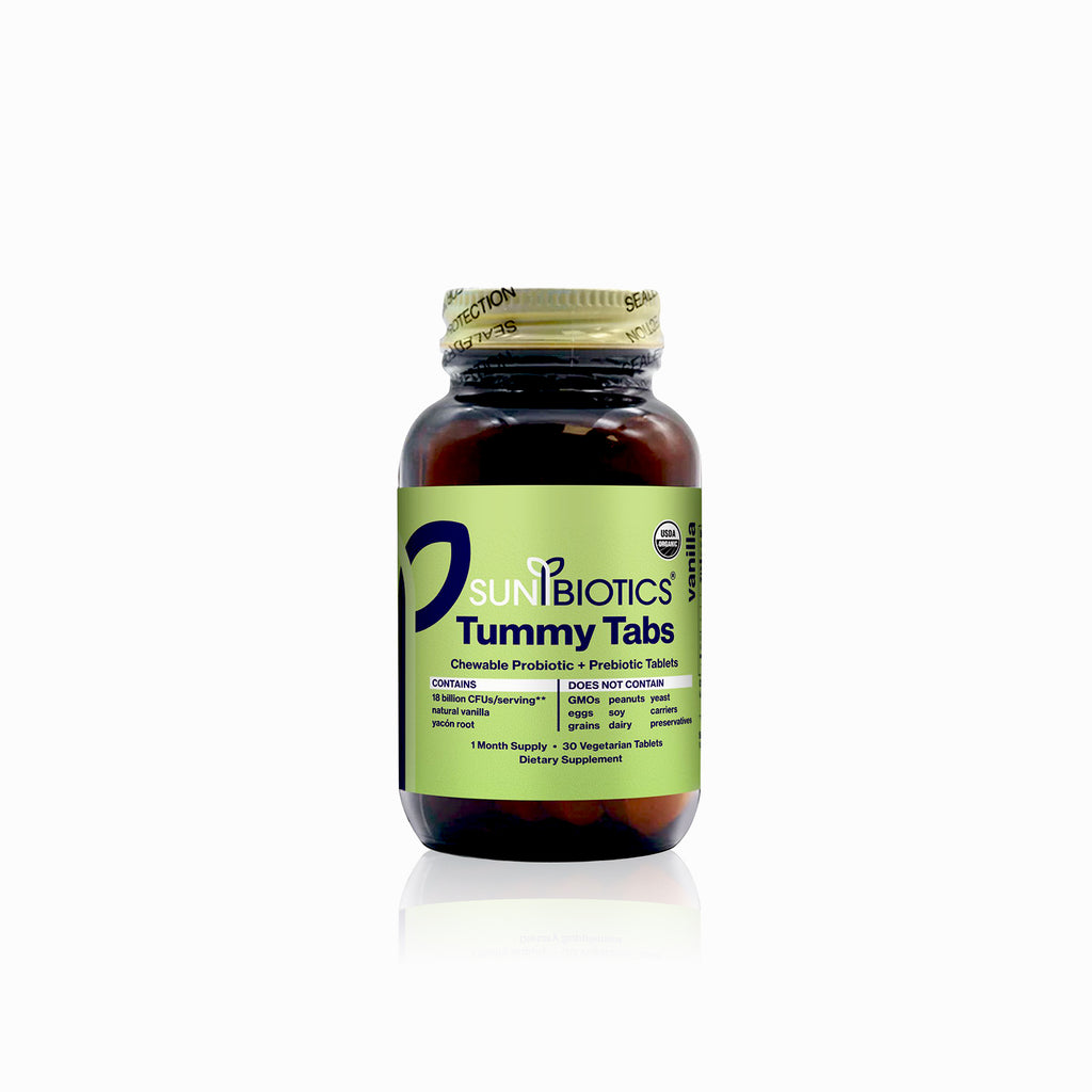 Sunbiotics Tummy Tabs - Vanilla Probiotic with Prebiotics - 30 count ...