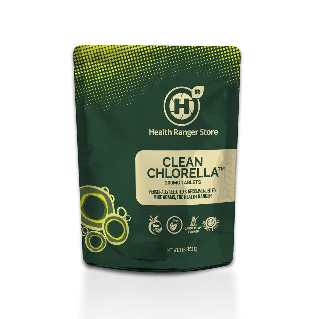 Clean Chlorella 200mg Tablets (1LB, 453g), 2265 tablets — Brighteon Store