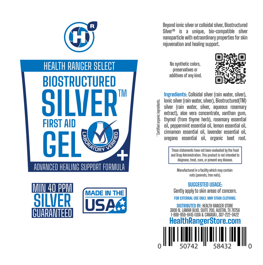 Biostructured Silver™ Gel Tube 3.38 fl. oz (100 ml) — Brighteon Store