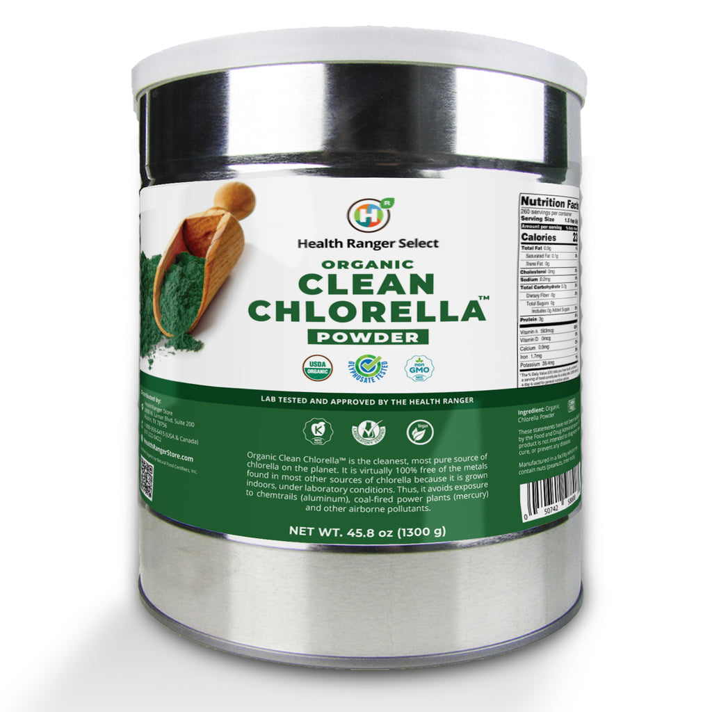 Organic Clean Chlorella Powder 45.8 oz (1300 g) (#10 Can) — Brighteon Store
